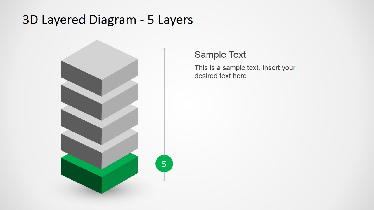 5 Levels 3D Layered Diagram for PowerPoint - SlideModel