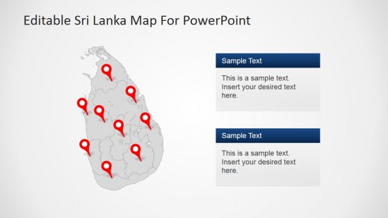 Sri Lanka Political Outline Map - SlideModel