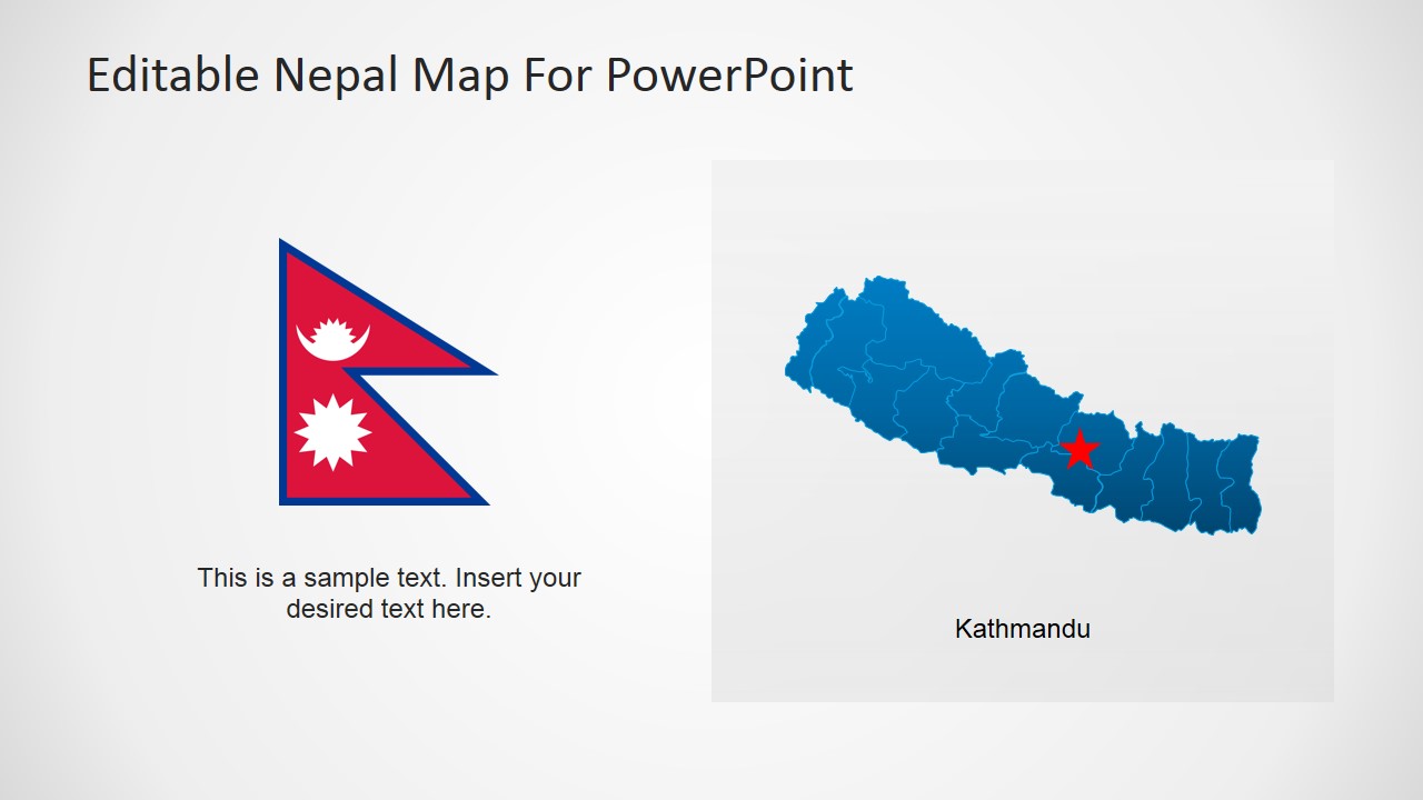 Nepal PowerPoint Map - SlideModel