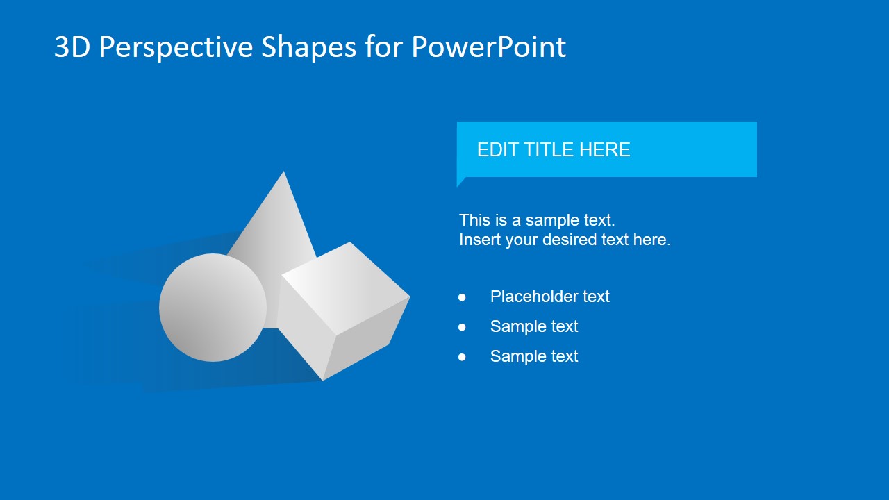 3D Perspective Shapes for PowerPoint - SlideModel