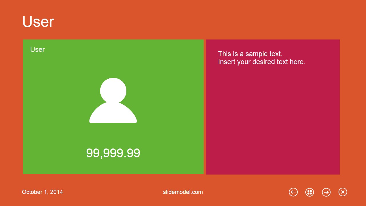Metro Dashboard PowerPoint Template - SlideModel Metro Dashboard PowerPoint Template - SlideModel