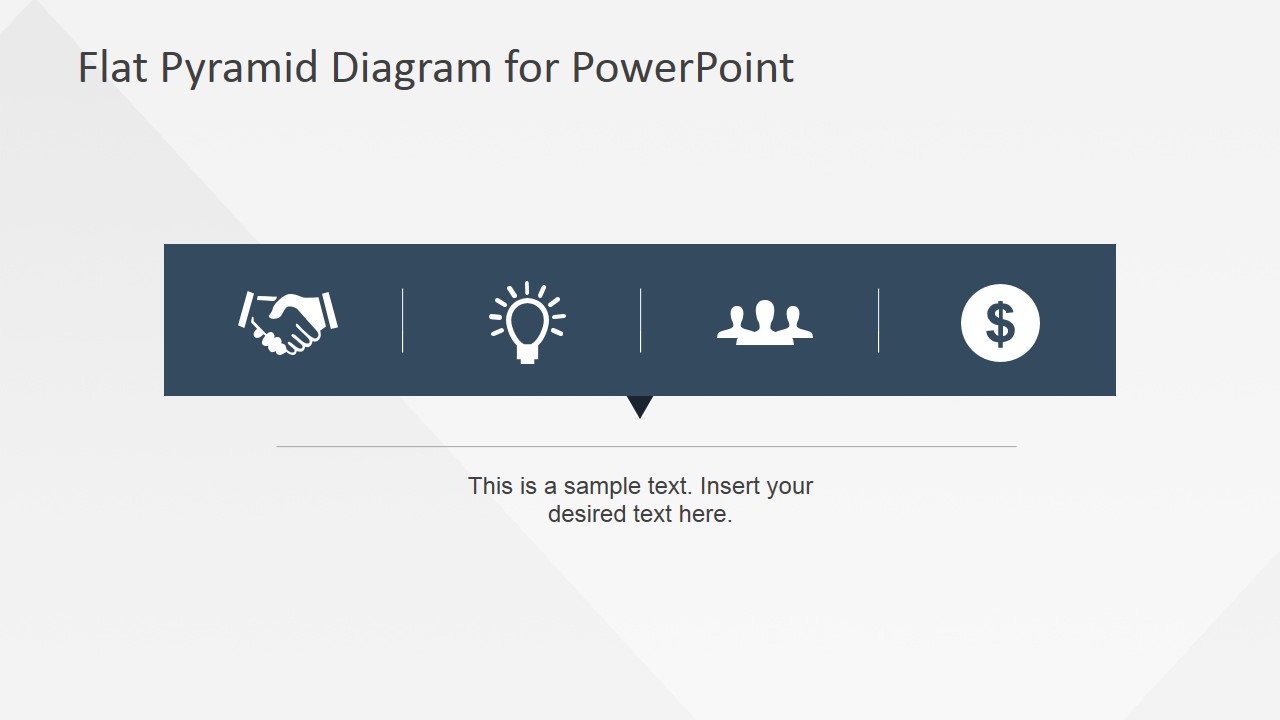 4 Levels Flat Pyramid Diagram Template for PowerPoint - SlideModel 4 Levels Flat Pyramid Diagram Template for PowerPoint - SlideModel