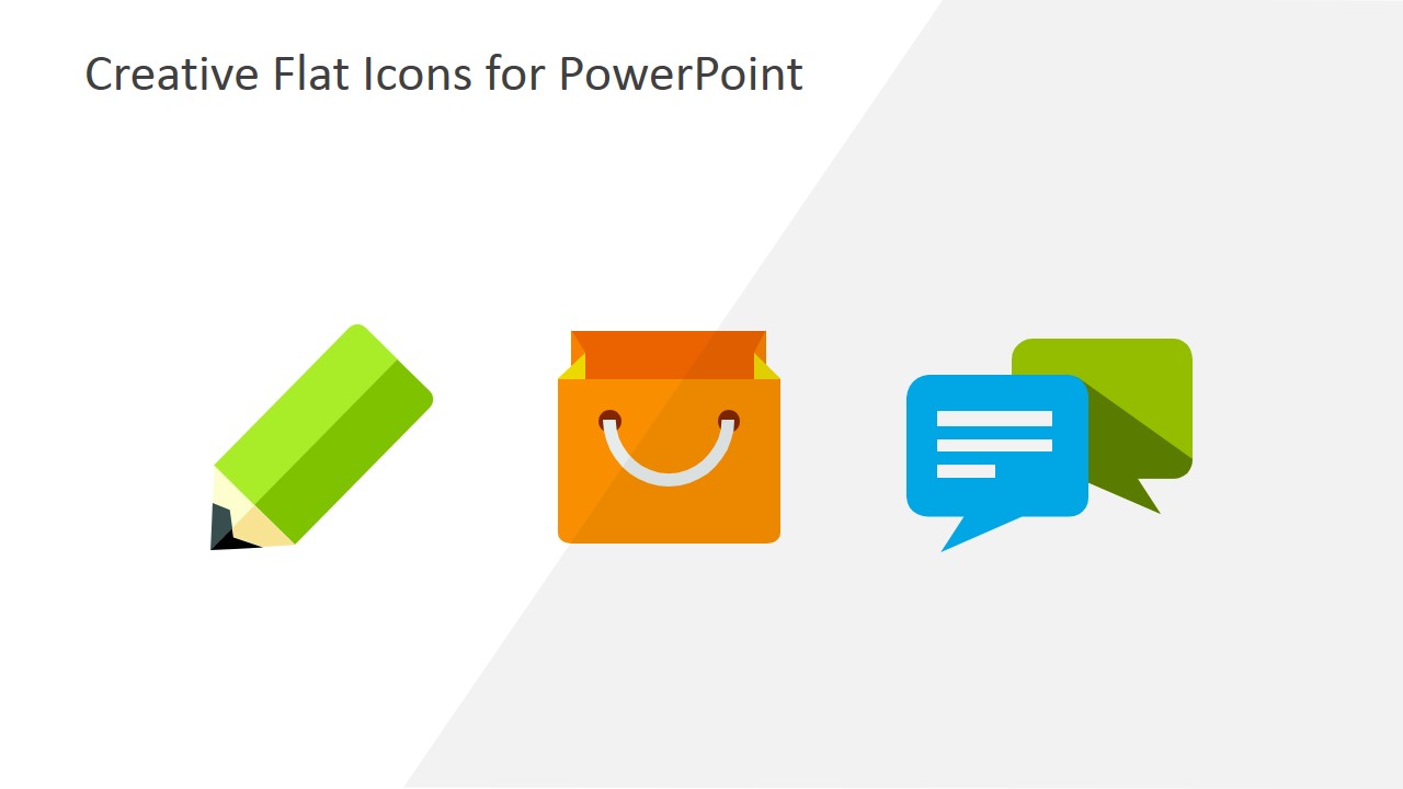 Creative Business Flat Icons for PowerPoint - SlideModel