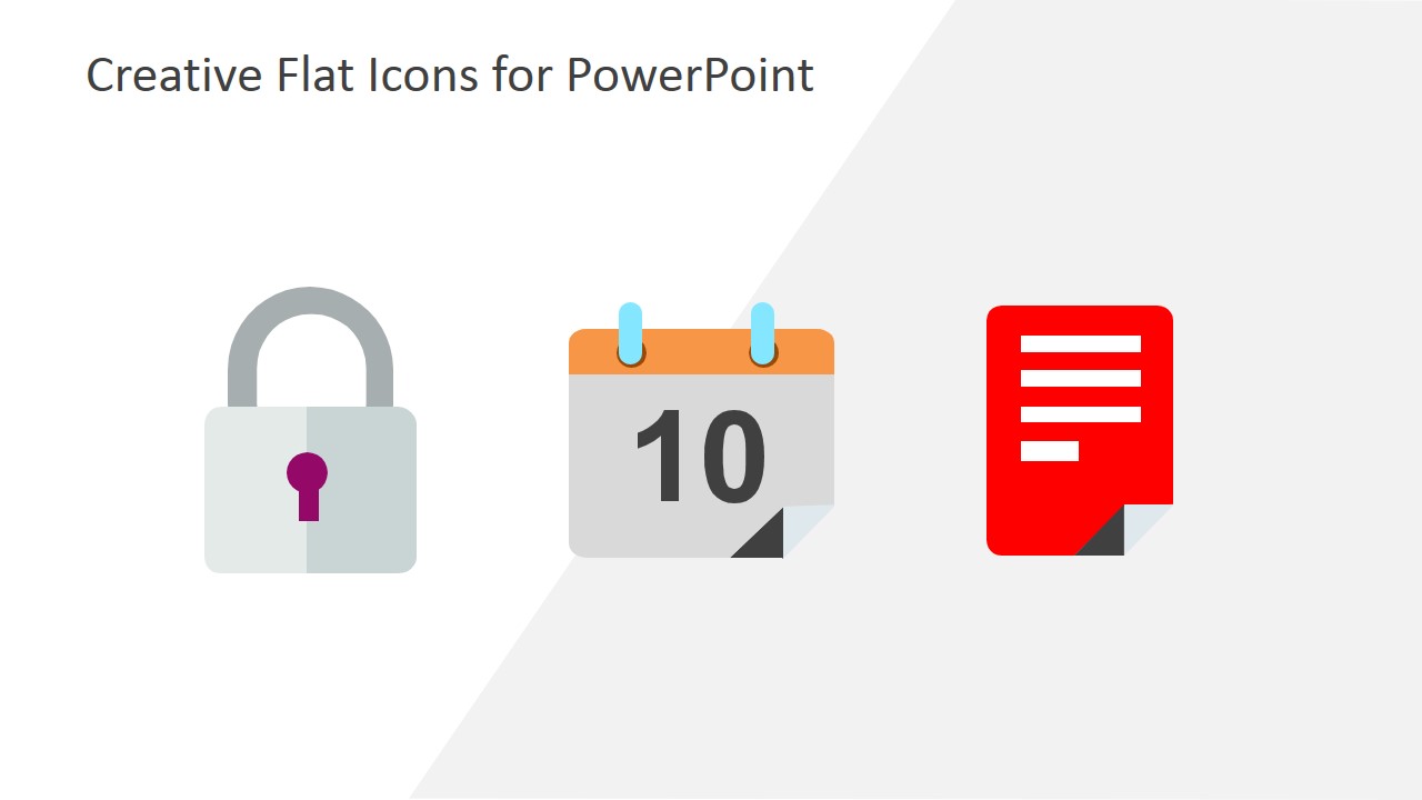 Creative Business Flat Icons for PowerPoint - SlideModel