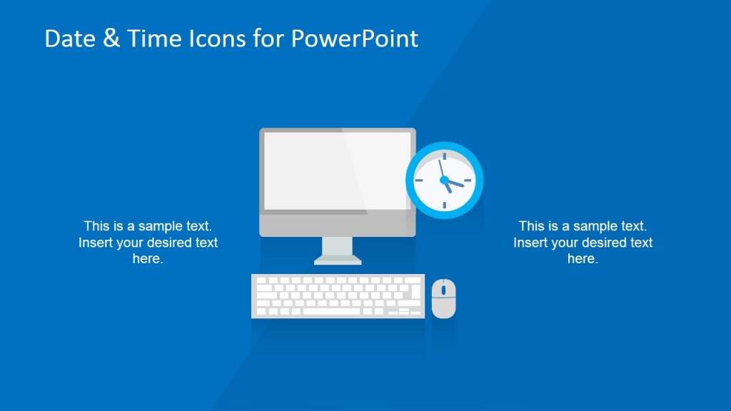 Computer Shape for PowerPoint & Clock - SlideModel