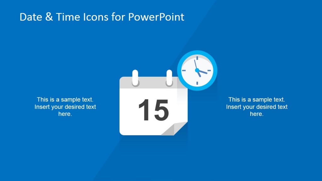 Event Planner Icon for PowerPoint & Clock - SlideModel