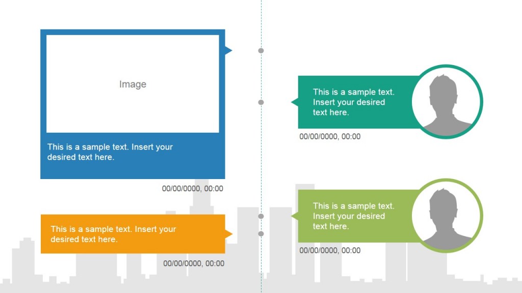 Picture Placeholder Timeline Slide Design - SlideModel