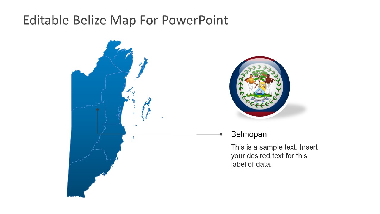 Belize PowerPoint Map - SlideModel