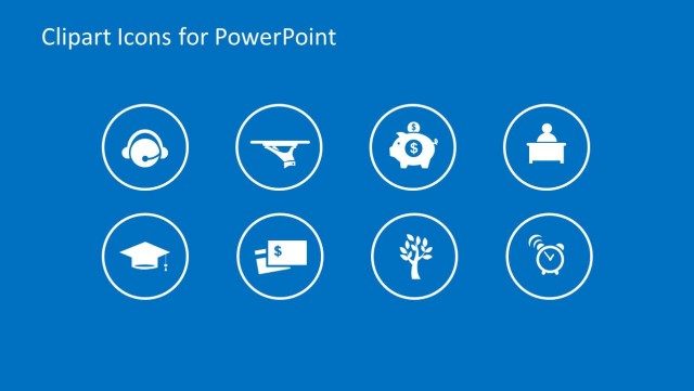 Modern Clipart Circular Icons for PowerPoint - SlideModel