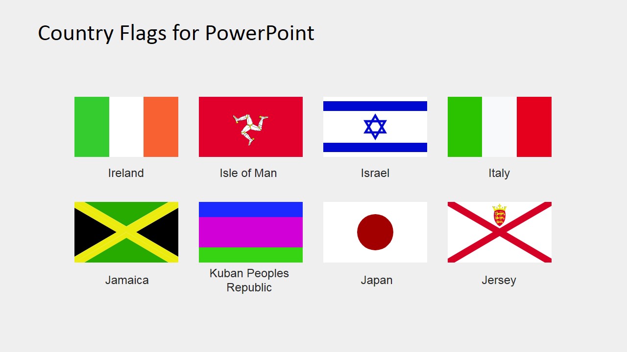Country Flags Clipart for PowerPoint (G to K) - SlideModel