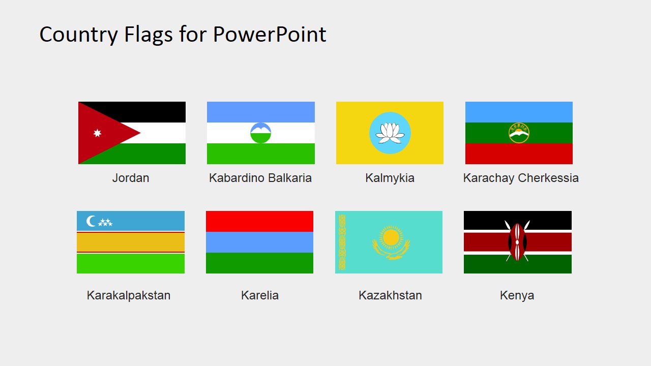 Country Flags Clipart for PowerPoint (G to K) - SlideModel