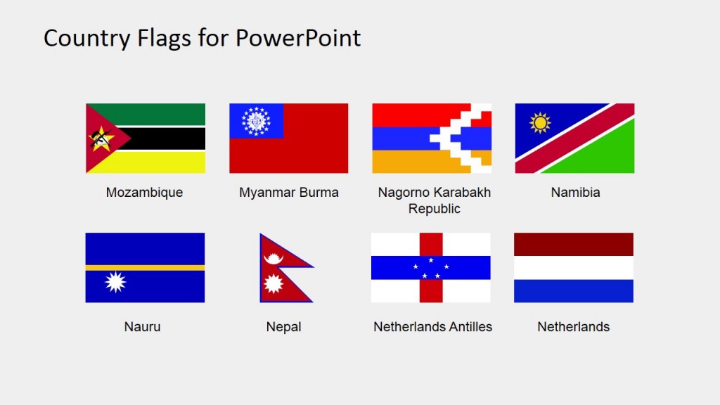 Template of Flag Clipart M - SlideModel