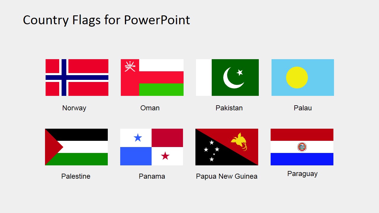 Country Flags Clipart for PowerPoint (M to R) - SlideModel