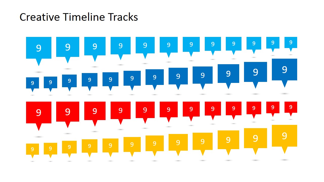 Creative Timeline Tracks PowerPoint Template - SlideModel