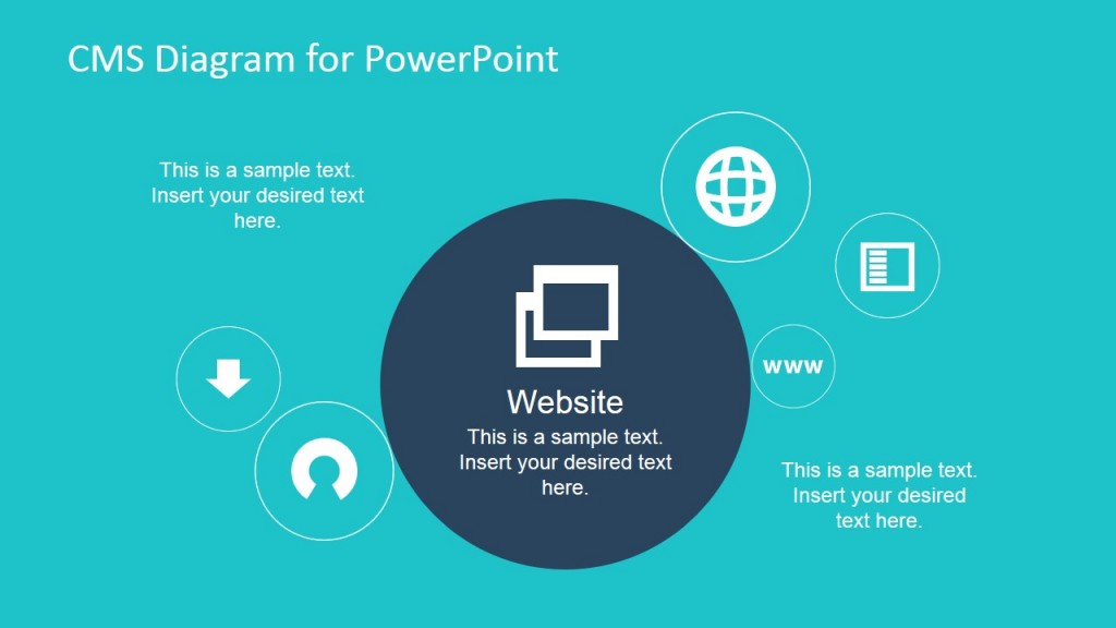 CMS Website PowerPoint Template - SlideModel
