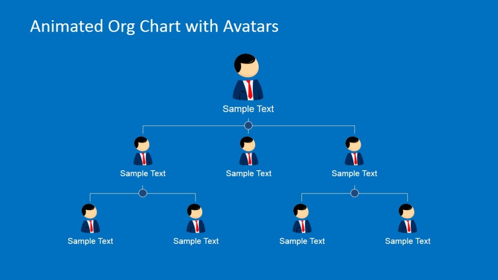 Normal Org Chart Slide Design Example for PowerPoint - SlideModel