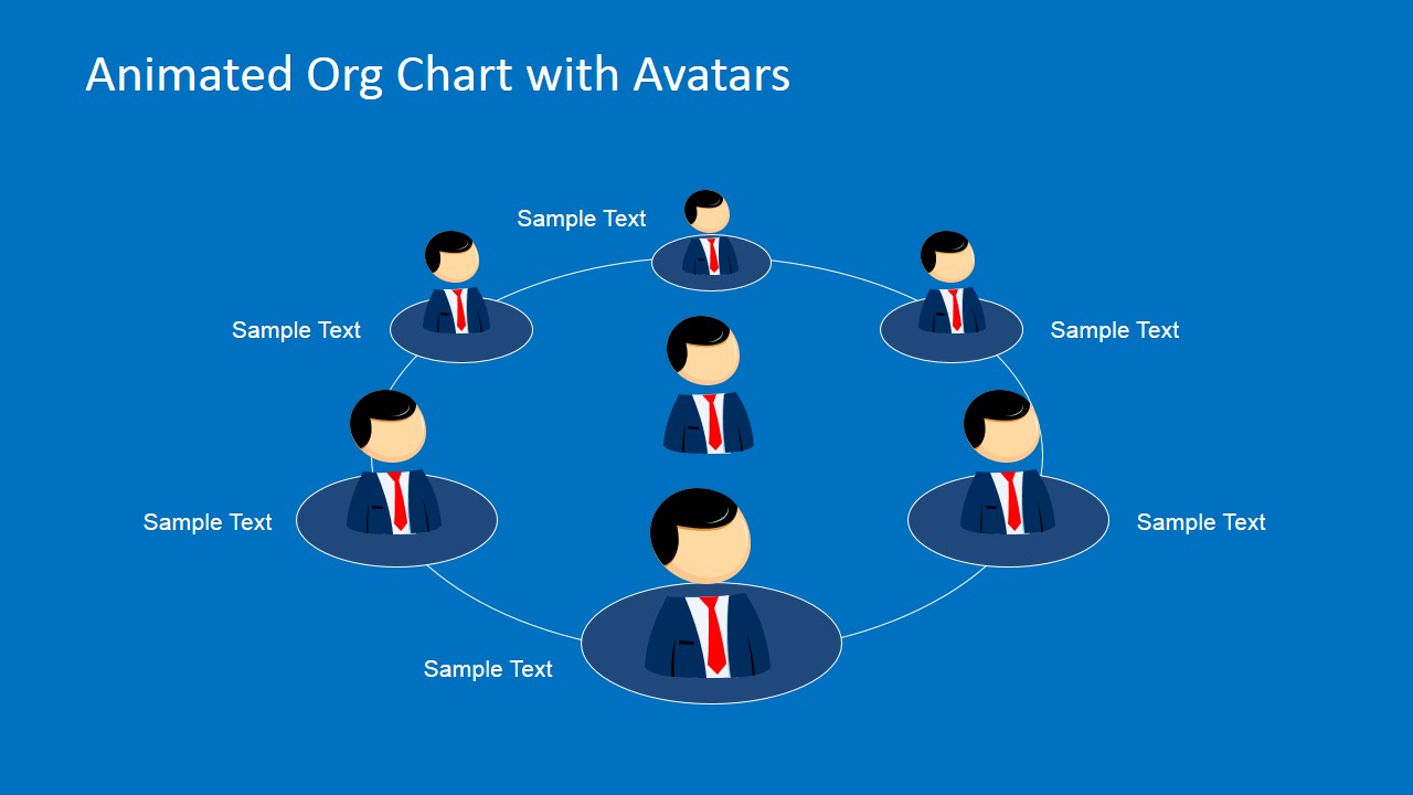 Animated Org Chart PowerPoint Template