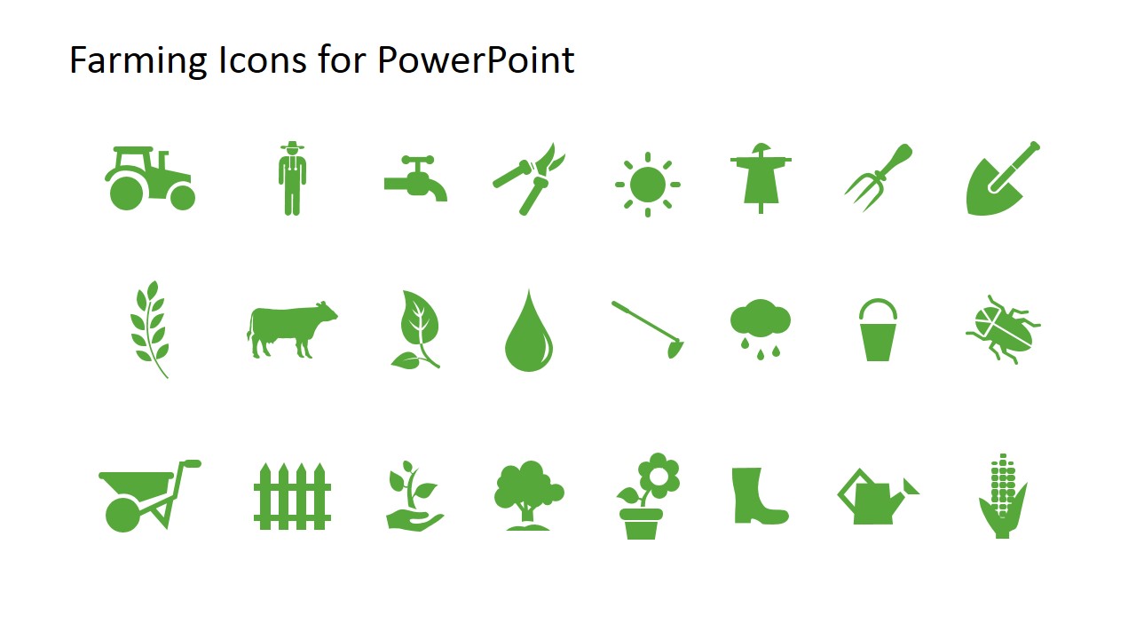Farming Icons for PowerPoint - SlideModel