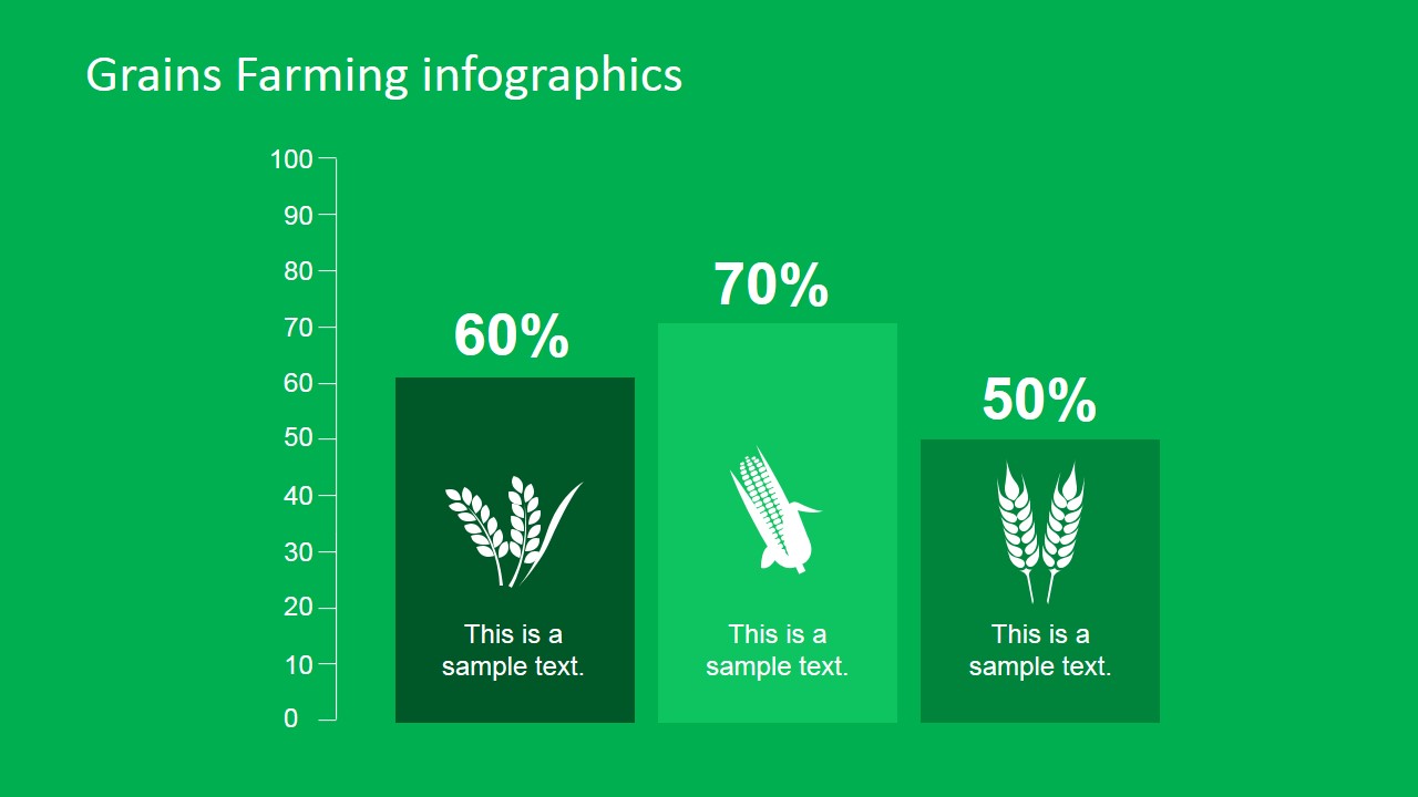 Professional Farming Grains PowerPoint Infographic