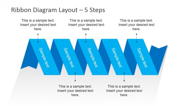 Simple Horizontal Ribbon Diagram Layout for PowerPoint - SlideModel