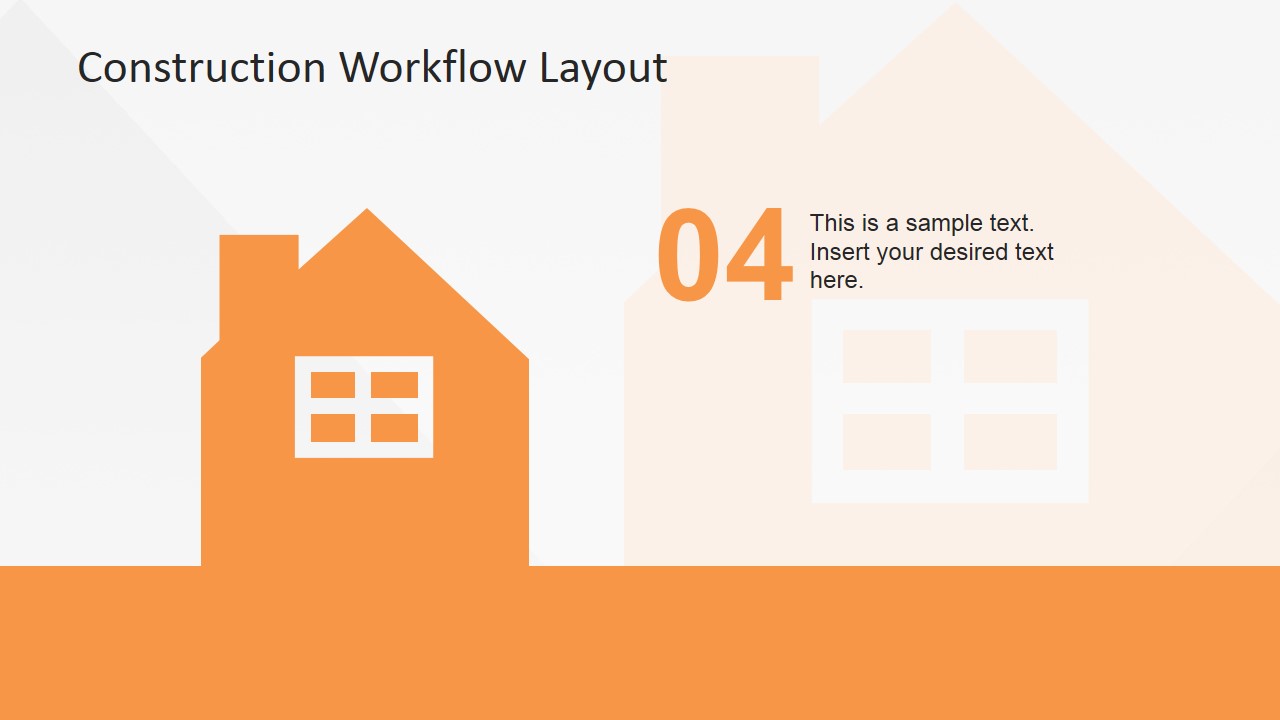 Construction Workflow Layout for PowerPoint & Presentation Slides