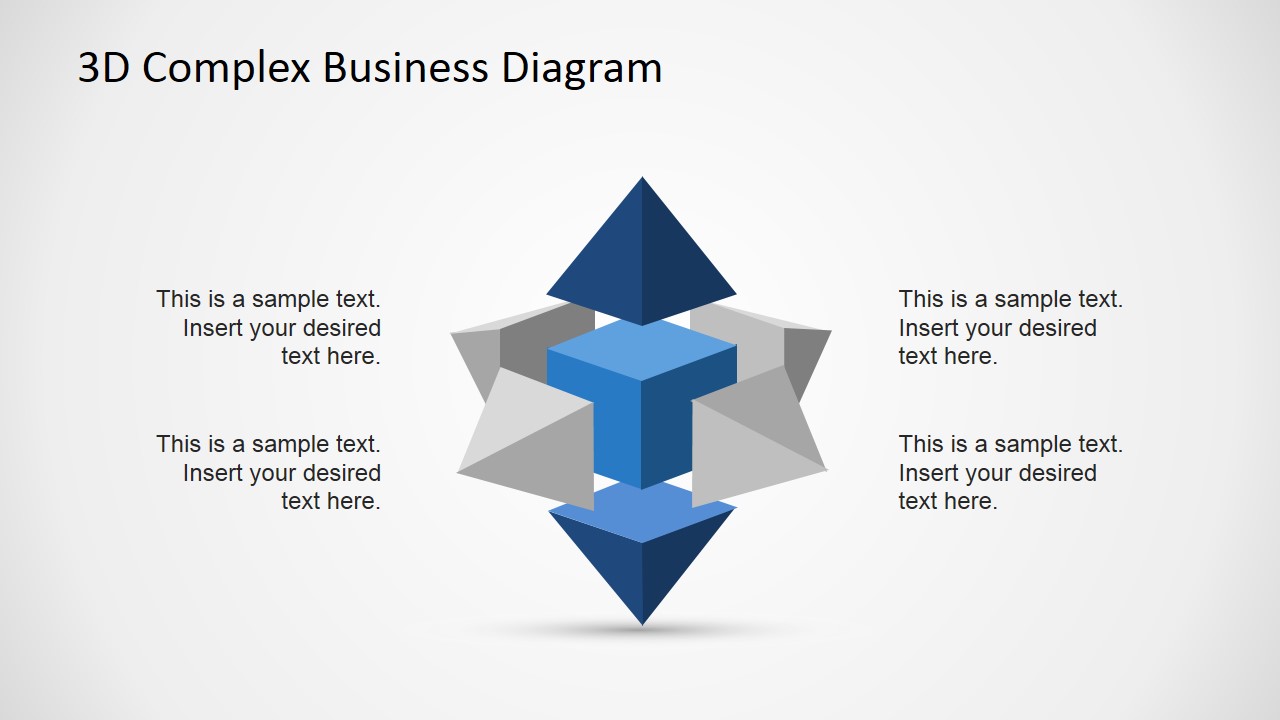 3D Complex Business Diagram for PowerPoint - SlideModel
