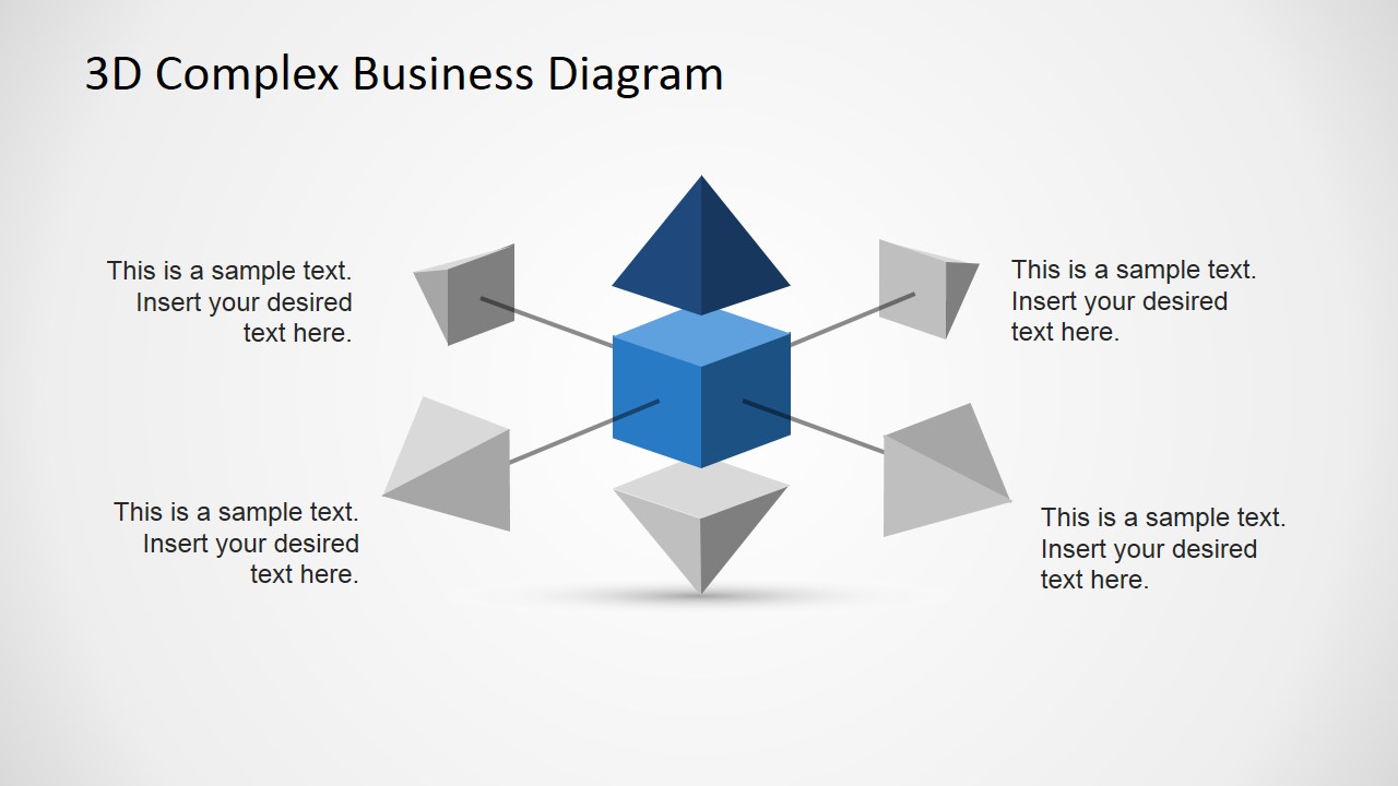 3D Complex Business Diagram for PowerPoint - SlideModel