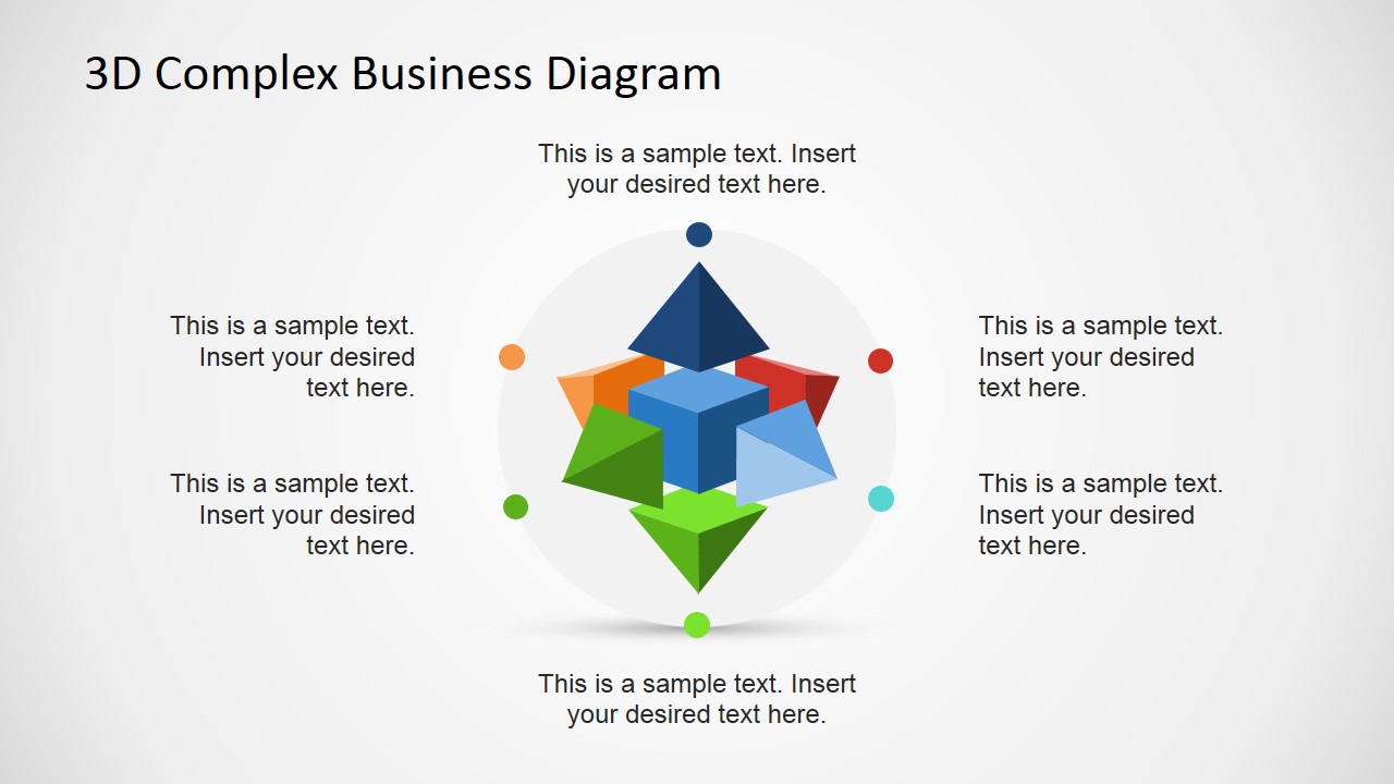 3D Complex Business Diagram for PowerPoint - SlideModel