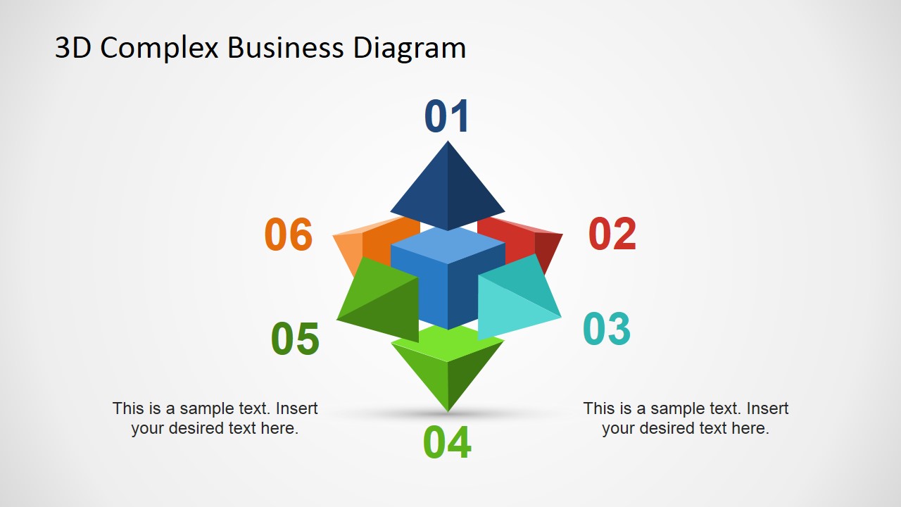 3D Complex Business Diagram for PowerPoint - SlideModel