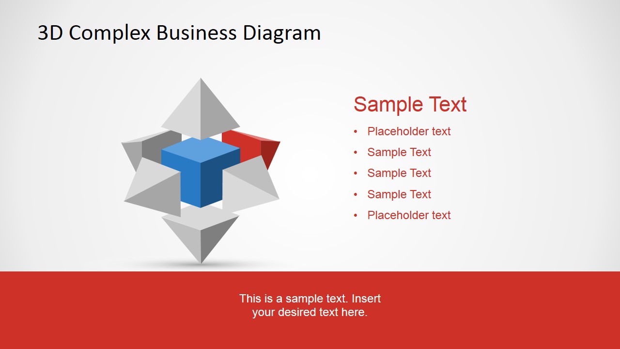 3D Complex Business Diagram for PowerPoint - SlideModel