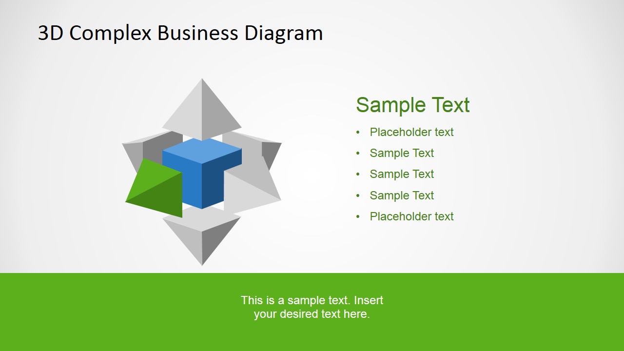 3D Complex Business Diagram for PowerPoint - SlideModel