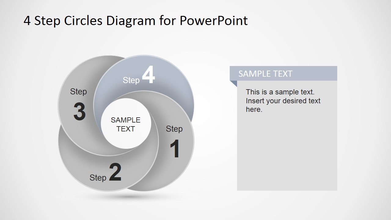 4 Step Circles Diagram for PowerPoint - SlideModel