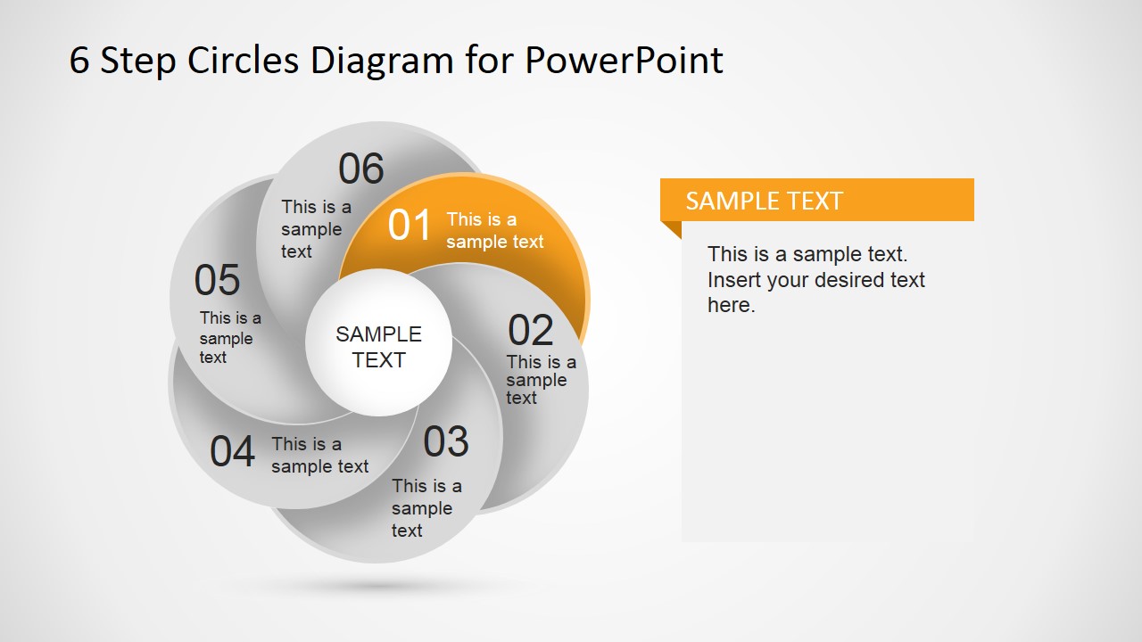 6 Step Circles Diagram for PowerPoint - SlideModel