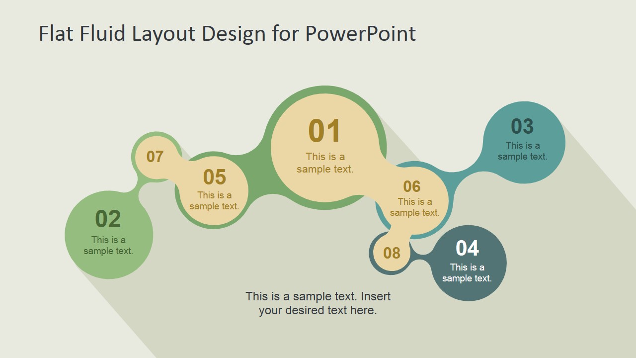 Flat Fluid Layout Design for PowerPoint - SlideModel