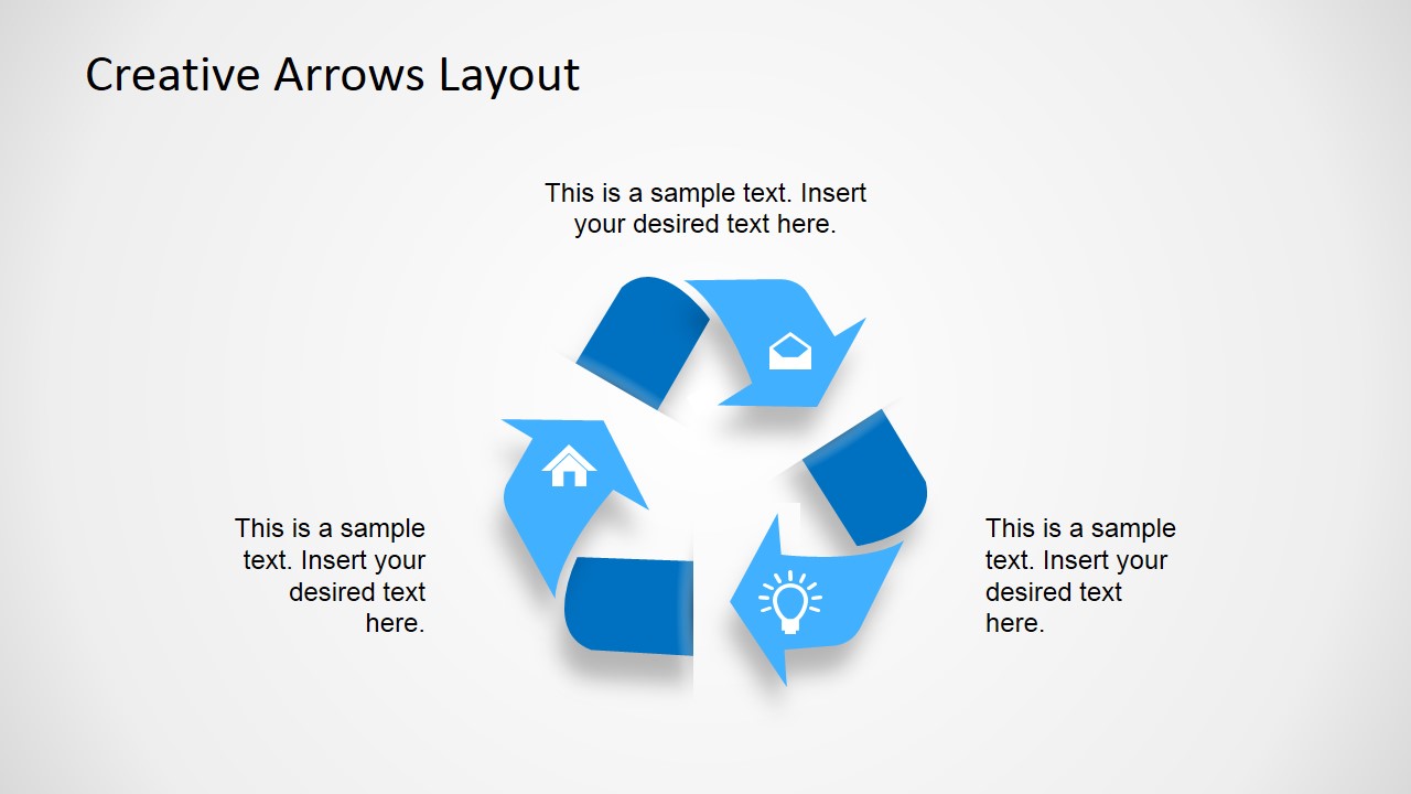 Creative Arrows Layout for PowerPoint - SlideModel