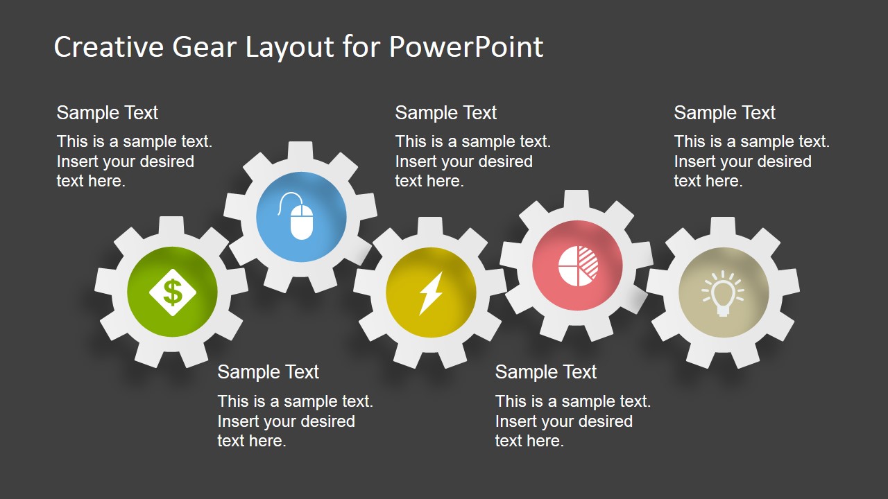 Creative Gear Layout PowerPoint Template - SlideModel