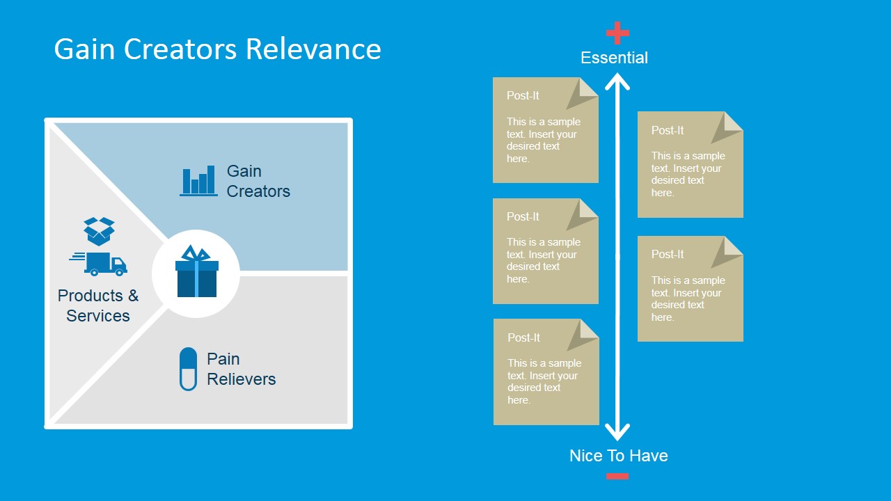 Flat Value Proposition Canvas PowerPoint Template