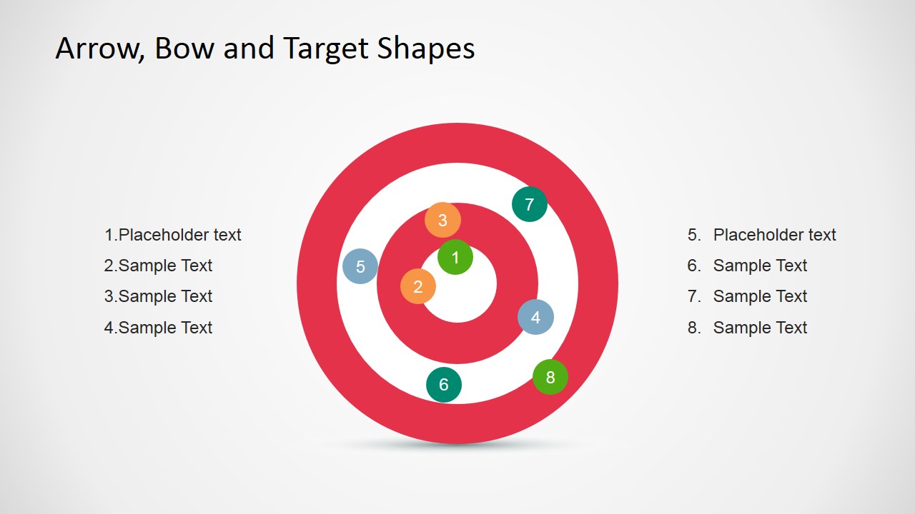 Arrow, Bow and Target Shapes for PowerPoint - SlideModel