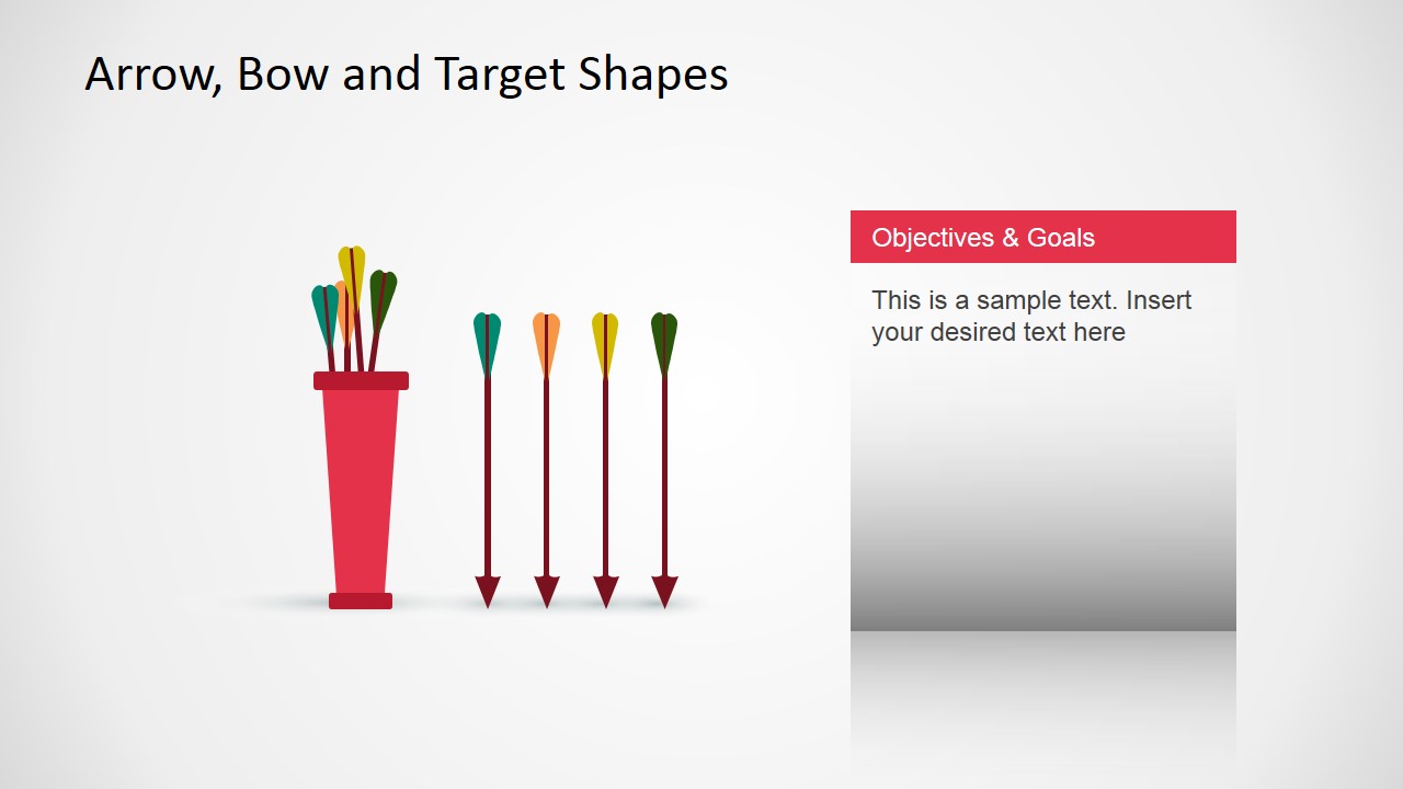 Arrow, Bow and Target Shapes for PowerPoint - SlideModel