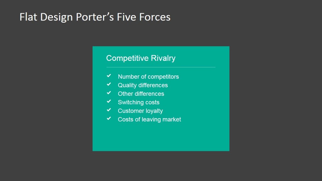 Competitive Rivalry PowerPoint Slide Porters Analysis - SlideModel