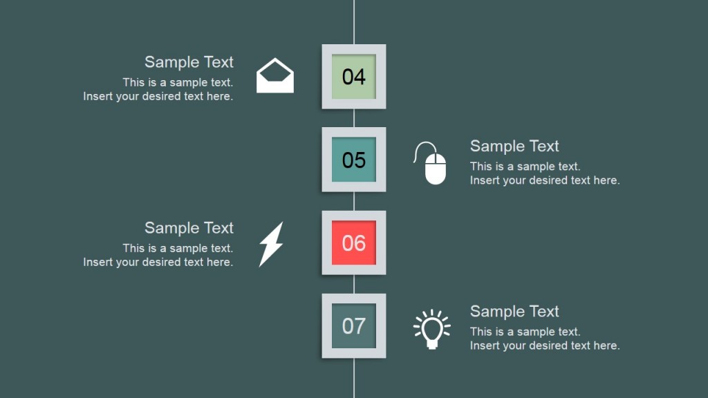 Clean Professional Slide Design Steps 4 to 7 - SlideModel