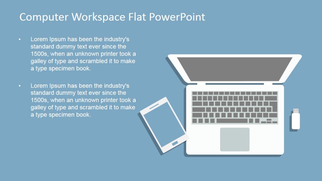 Workspace PowerPoint Template for Mobile Workspace - SlideModel