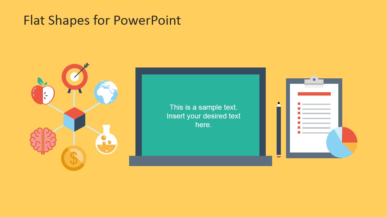 Creative Flat Shapes for PowerPoint - SlideModel
