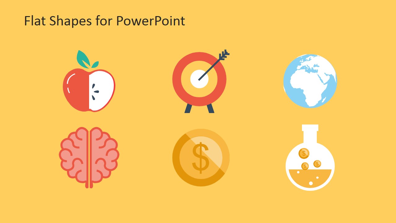 Creative Flat Shapes for PowerPoint - SlideModel