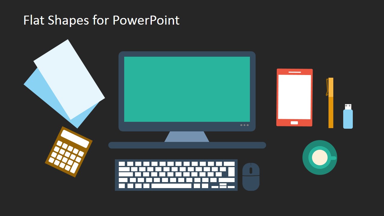 Creative Flat Shapes for PowerPoint - SlideModel