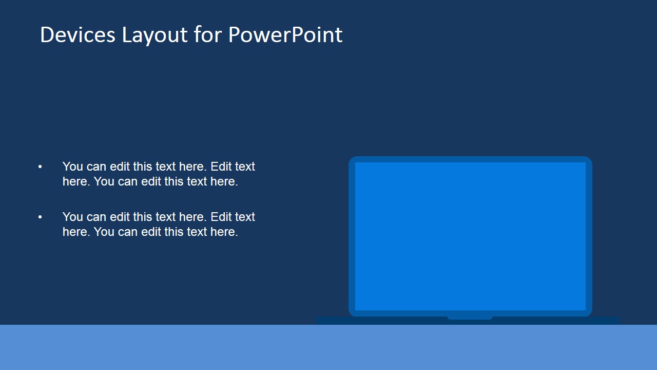 Hands Touching Screen & Technology Devices PowerPoint Template - SlideModel