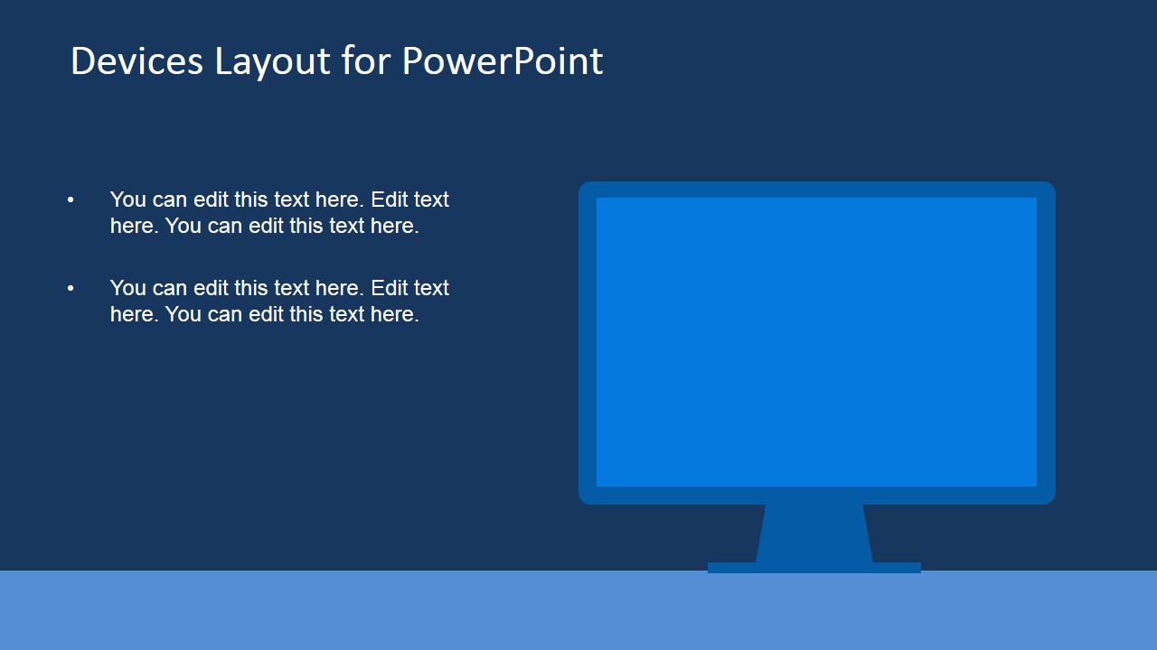 Hands Touching Screen & Technology Devices PowerPoint Template - SlideModel