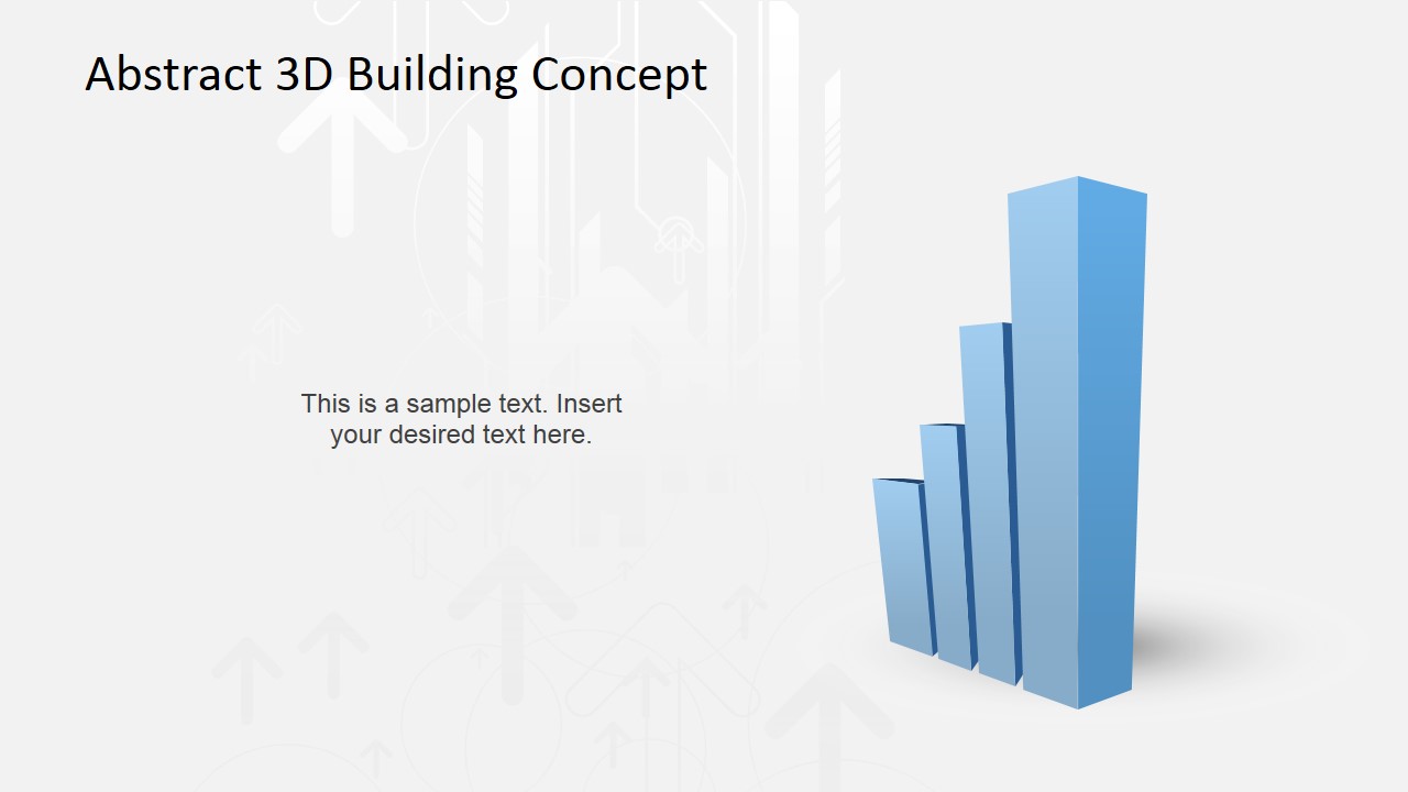 Abstract 3D Building Concept Idea for PowerPoint - SlideModel