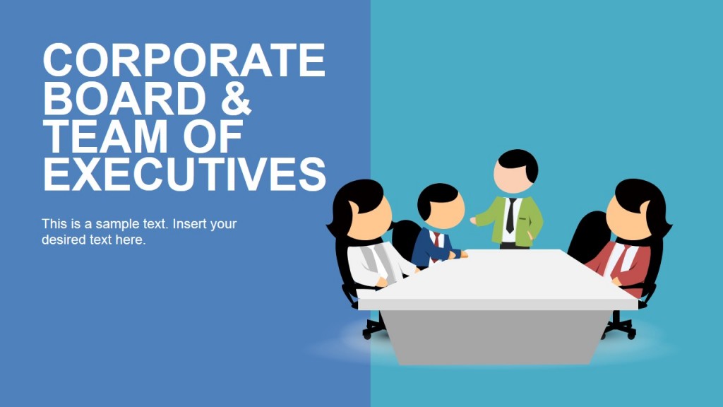 Corporate Board Headline Slide Design - SlideModel