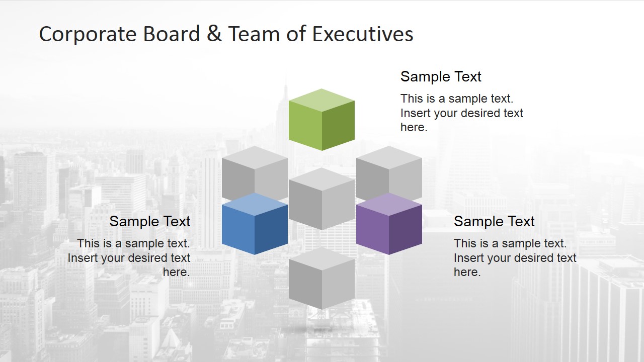 Corporate Board and Team of Executives - SlideModel